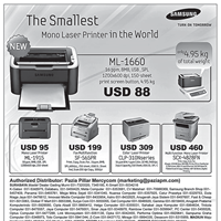 Samsung Mono Laser Printer ML-1660 USD 88 - redirectline